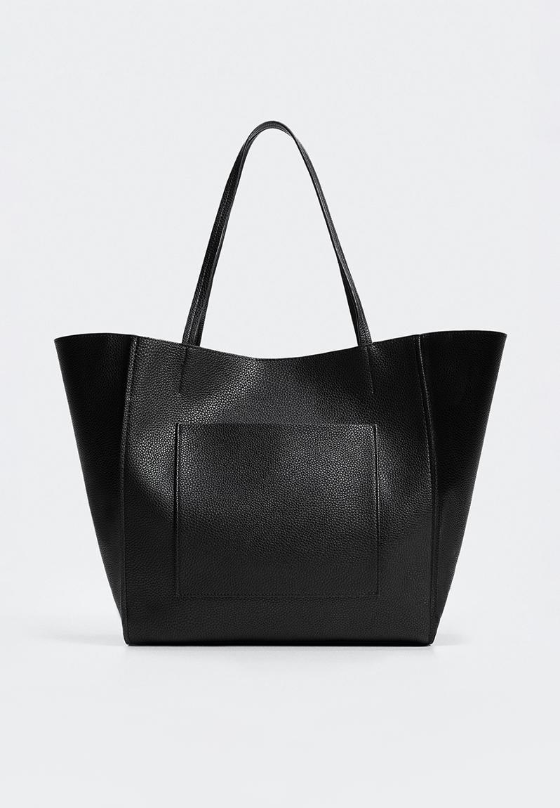 Pocket shopper bag - black MANGO Bags & Purses | Superbalist.com