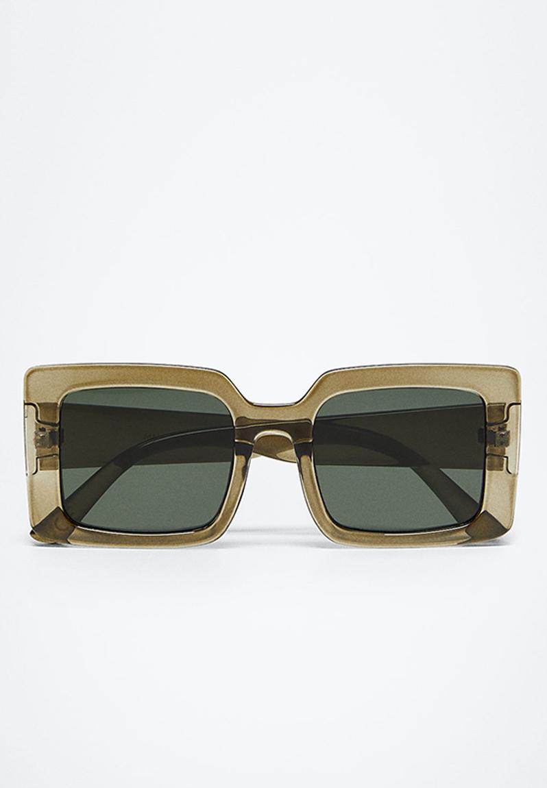 Clear frame sunglasses-khakhi MANGO Eyewear | Superbalist.com