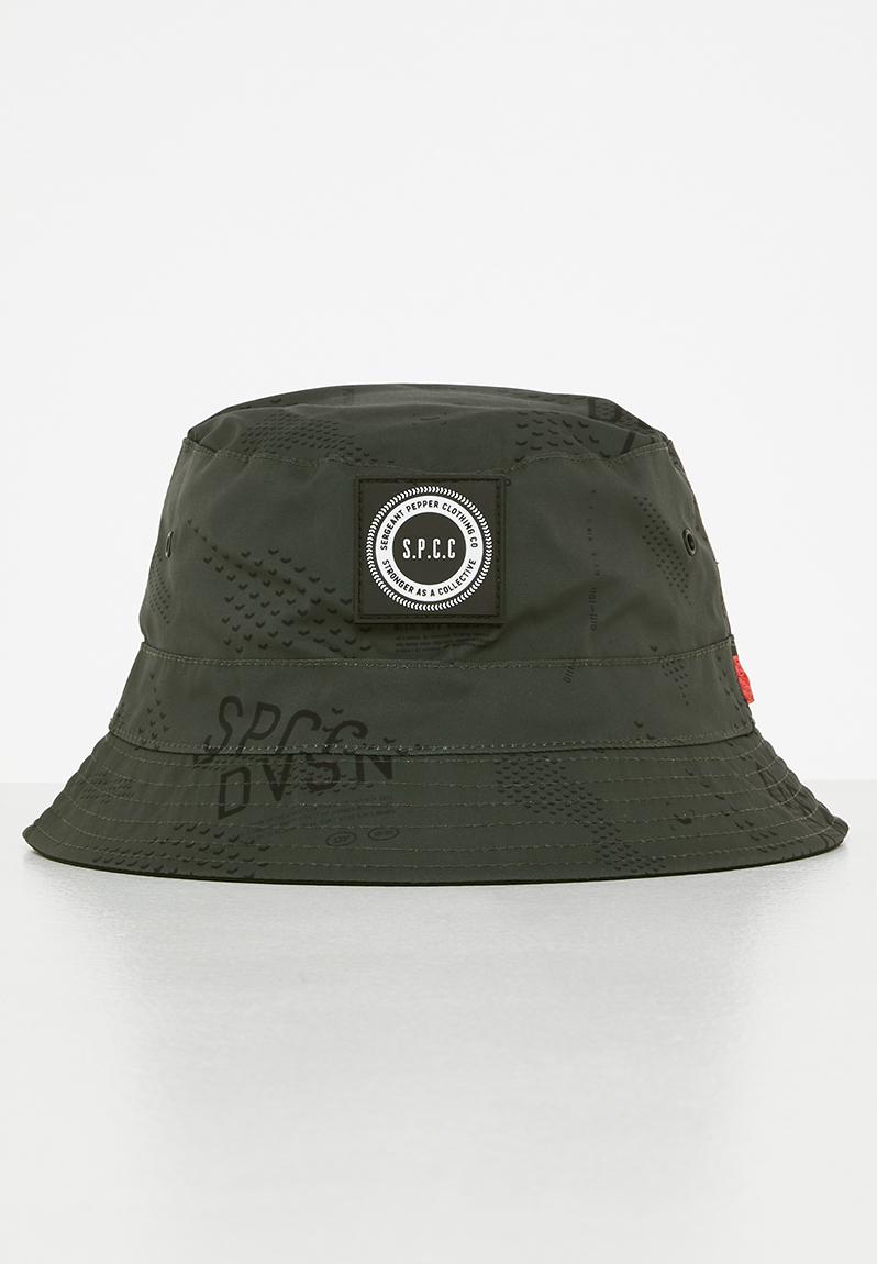 Stokes reversible bucket hat - fatigue/black S.P.C.C. Headwear ...