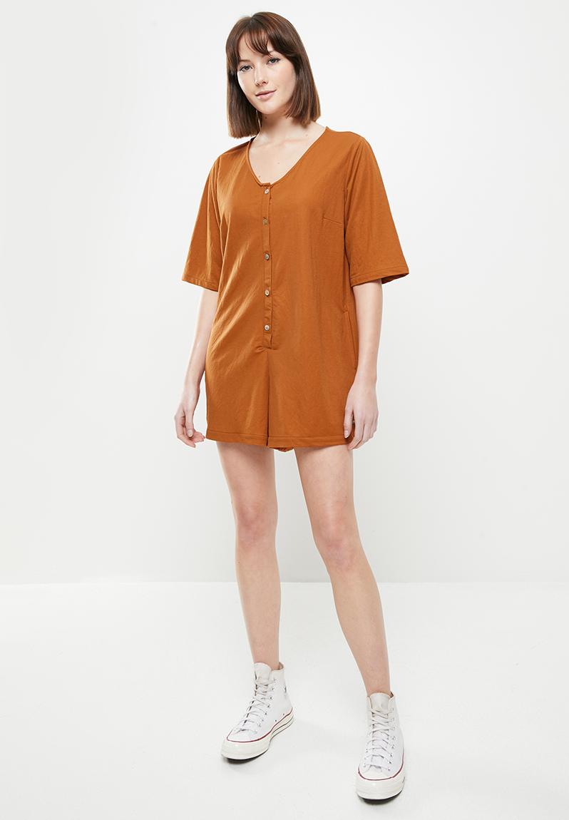 Lily jumpsuit - rust (1)