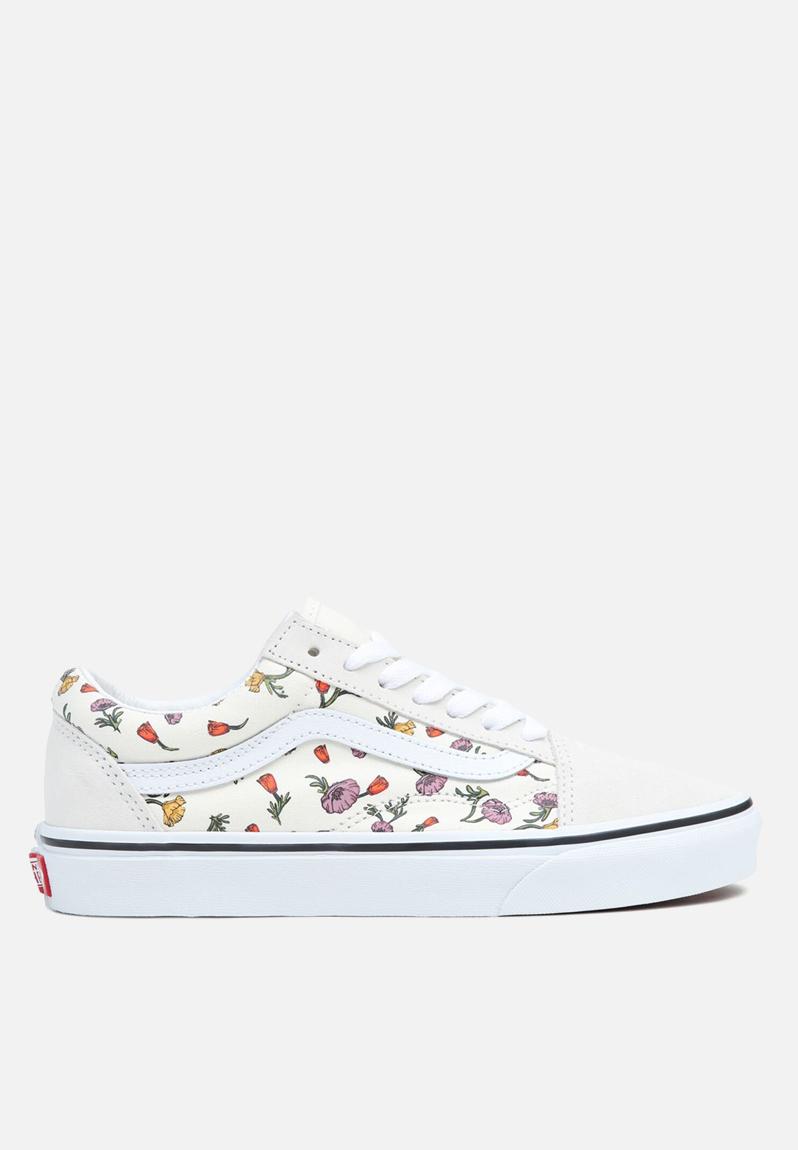 Old skool - poppy floral cream