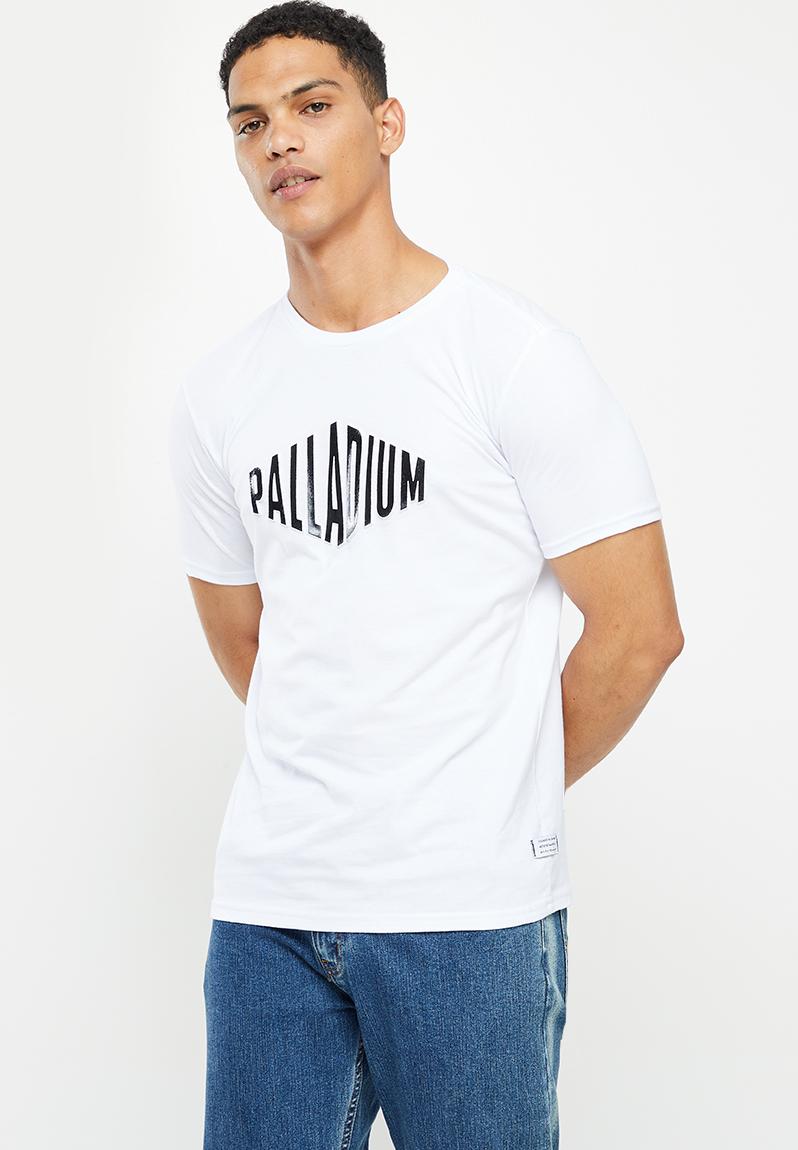 Raised embossed t-shirt-white