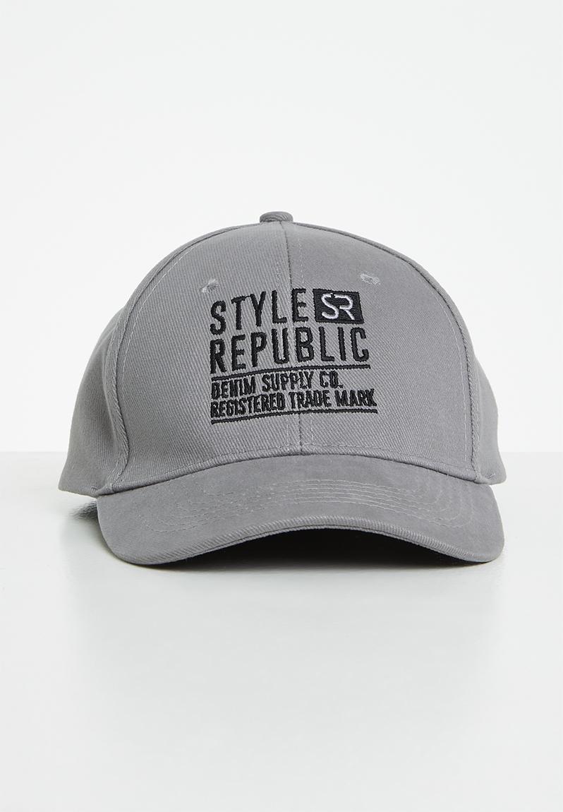 Slick peak cap - grey