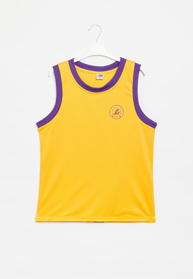 La lakers fashion mesh-rockstar vest - yellow
