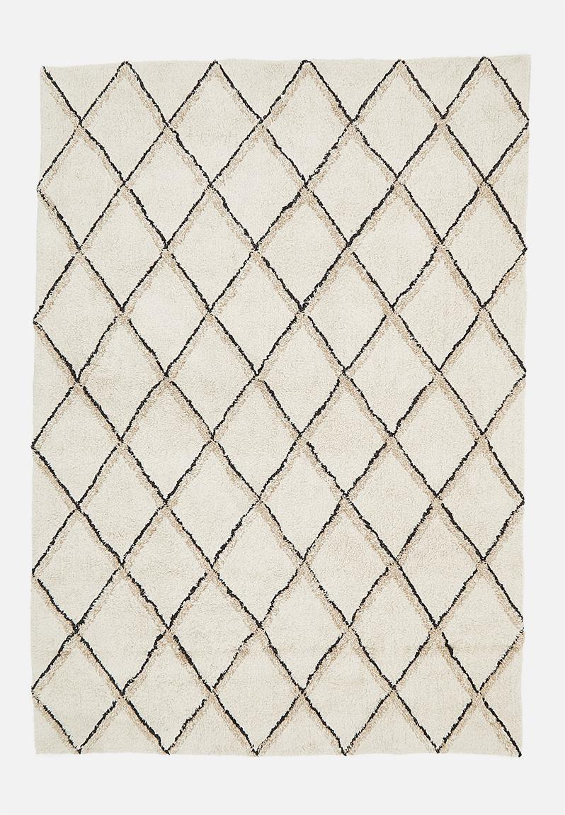 Diamond tufted rug - neutral Sixth Floor Rugs & Mats | Superbalist.com