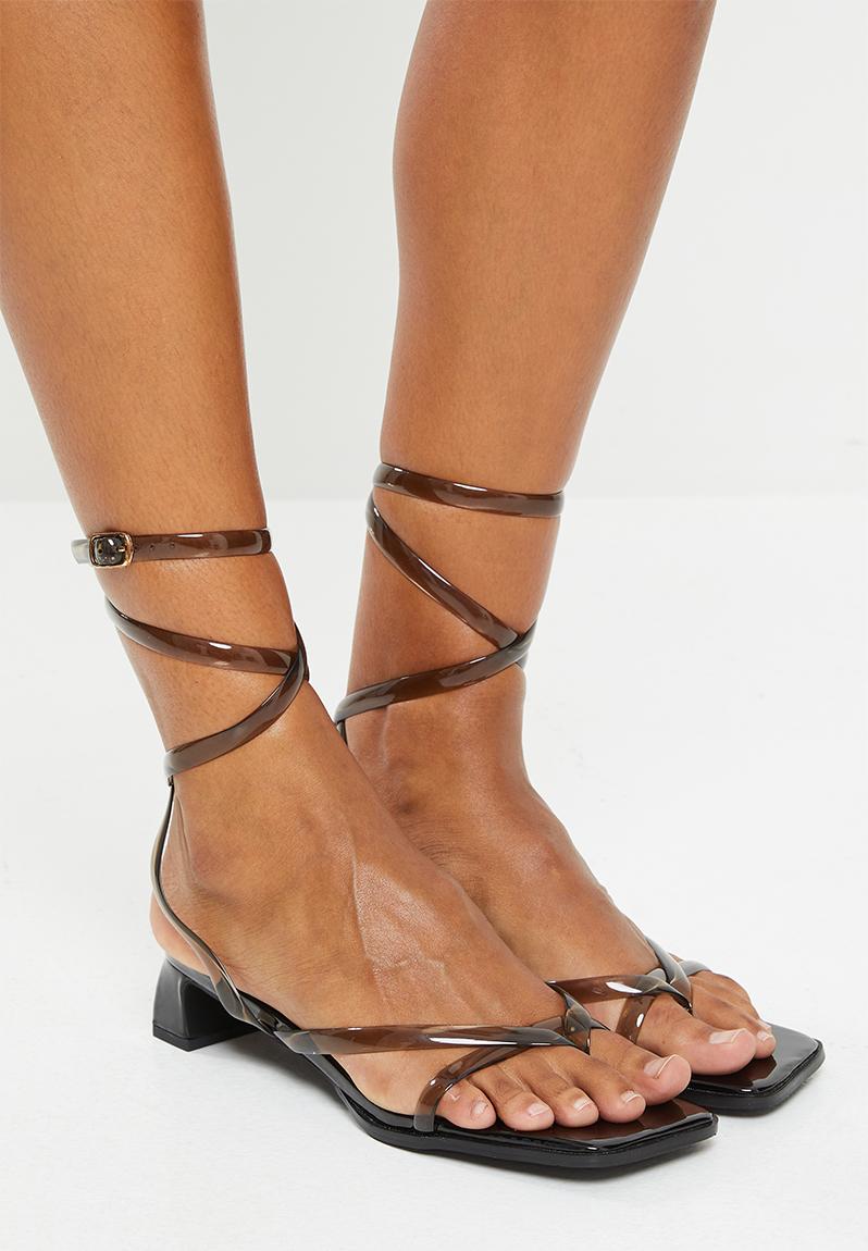 Maria vinyl gladiator heel - black Superbalist Heels | Superbalist.com