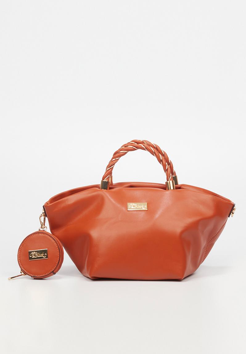 Jenna top handle bag - rust