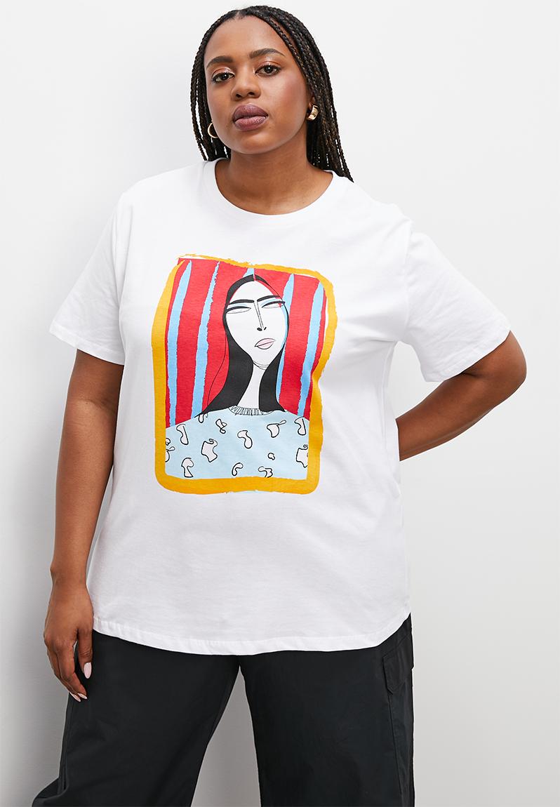 Basic crew graphic tee - white03 Superbalist Tops | Superbalist.com