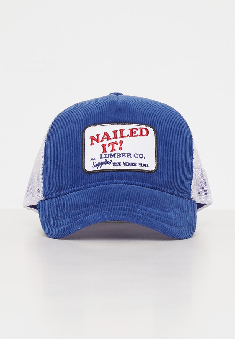 Vintage surf baseball cap - regal blue
