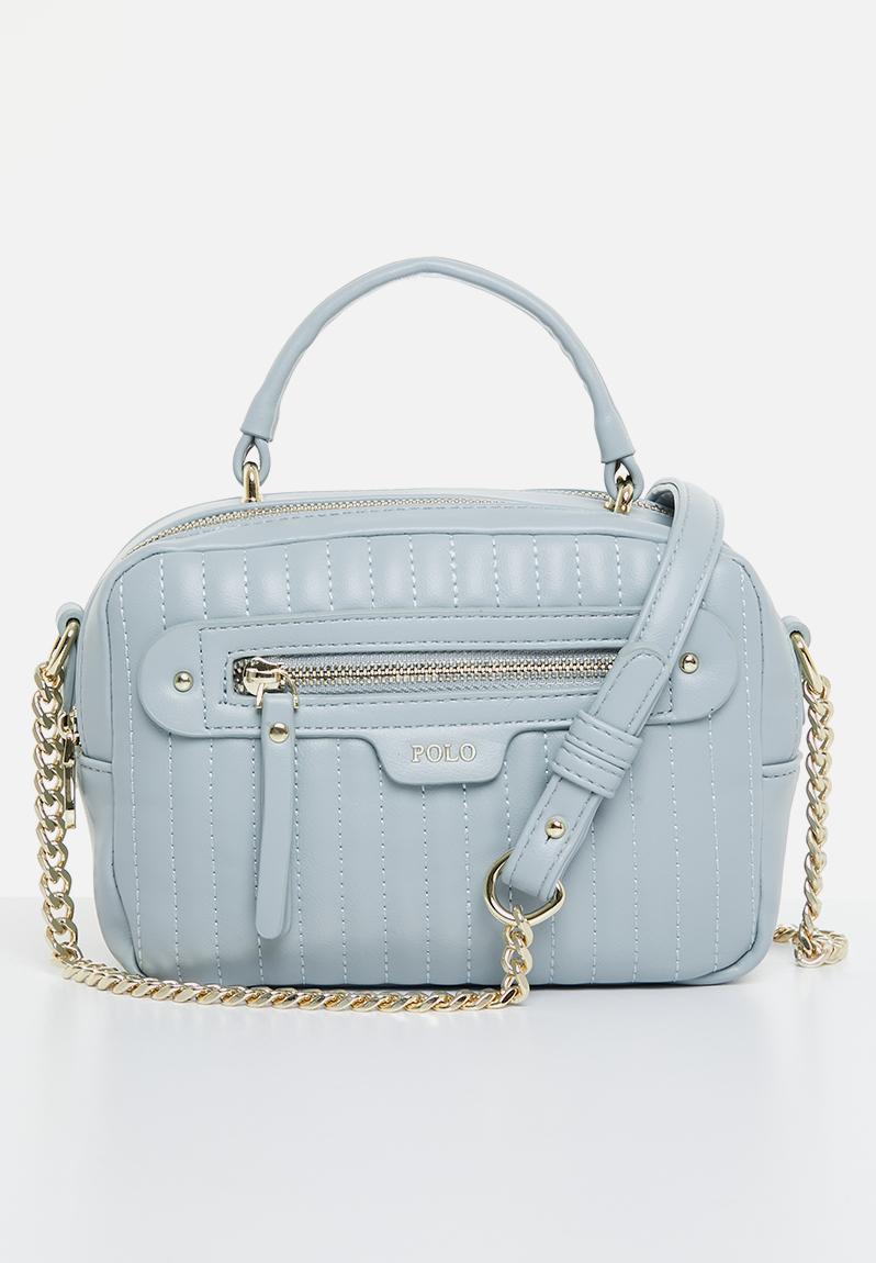 Quilt camera bag - blue