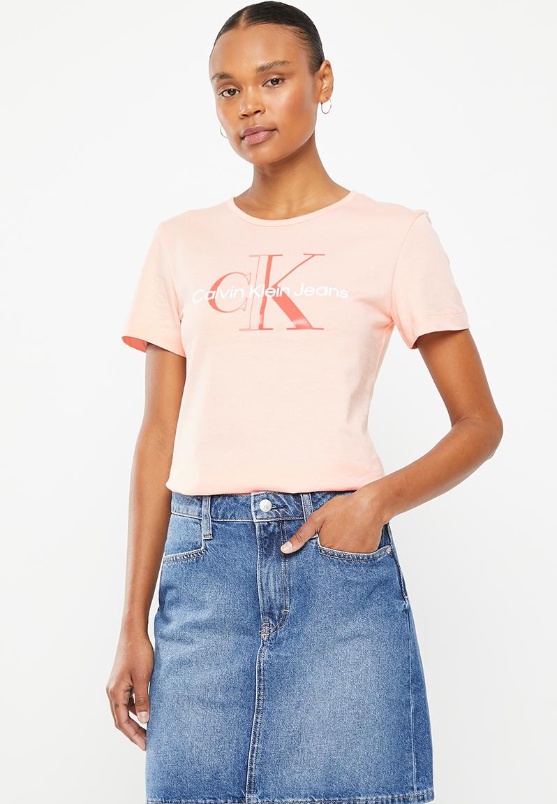 Ck short sleeve knit tshirt - pink blush