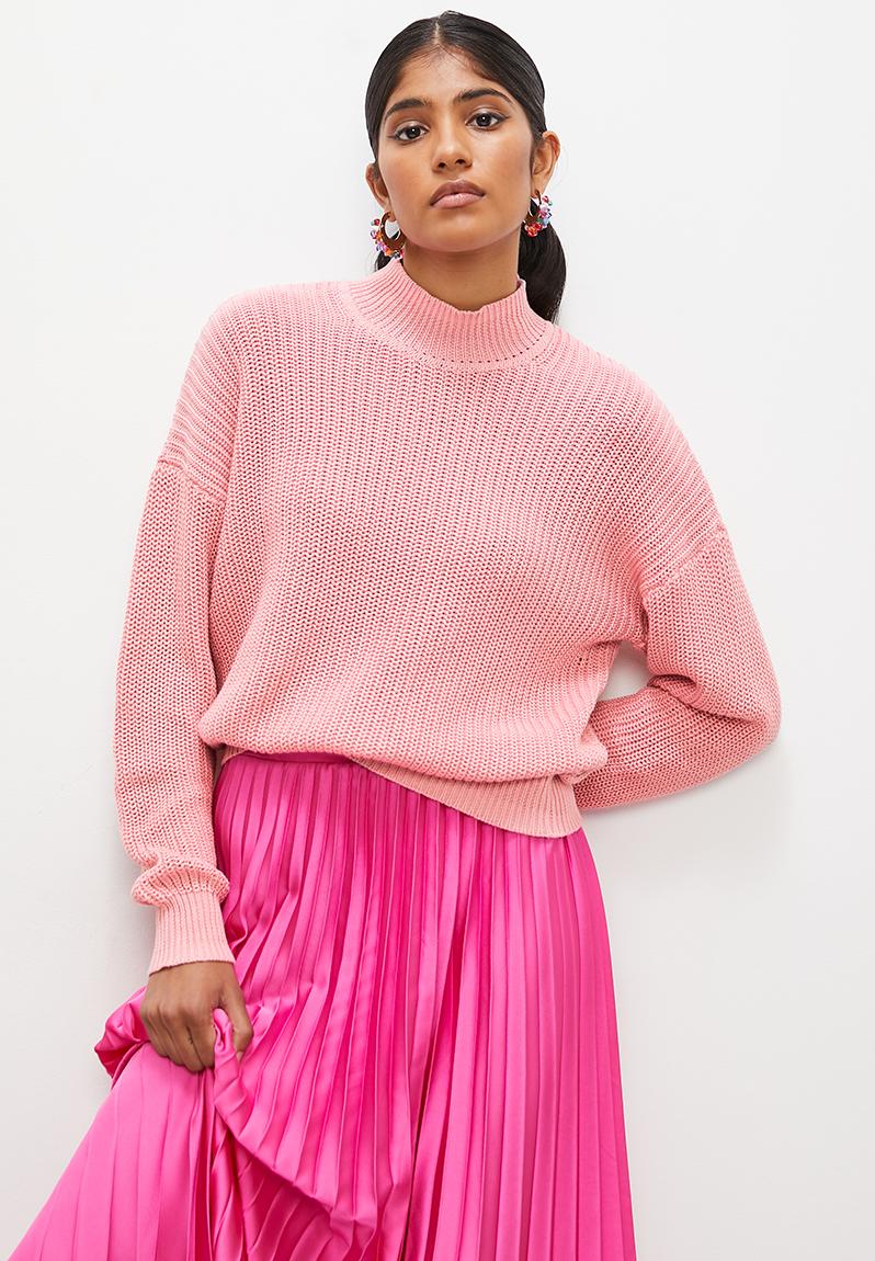 Lofty funnel neck - new pink Superbalist Knitwear | Superbalist.com