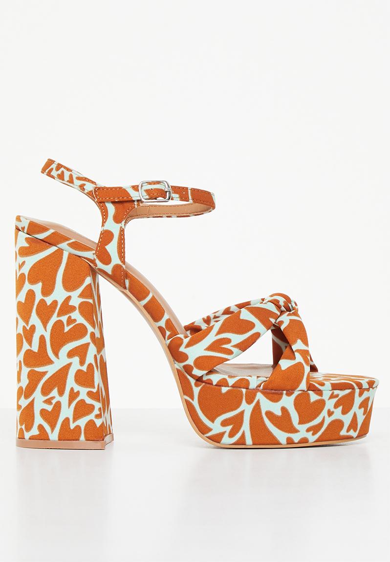 Alondra ankle strap platform heel - natural Superbalist Heels ...