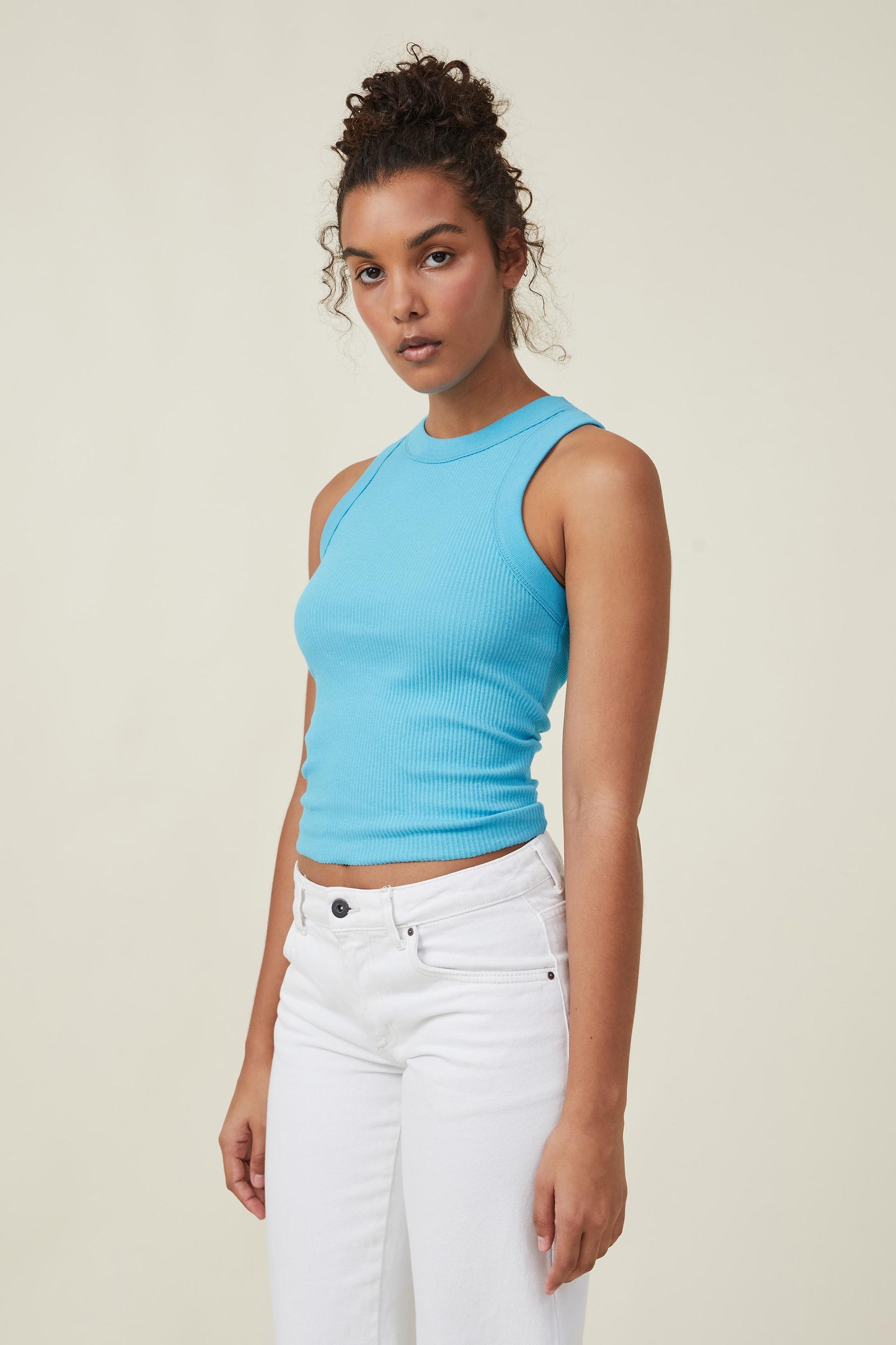The 91 tank - cerulean blue
