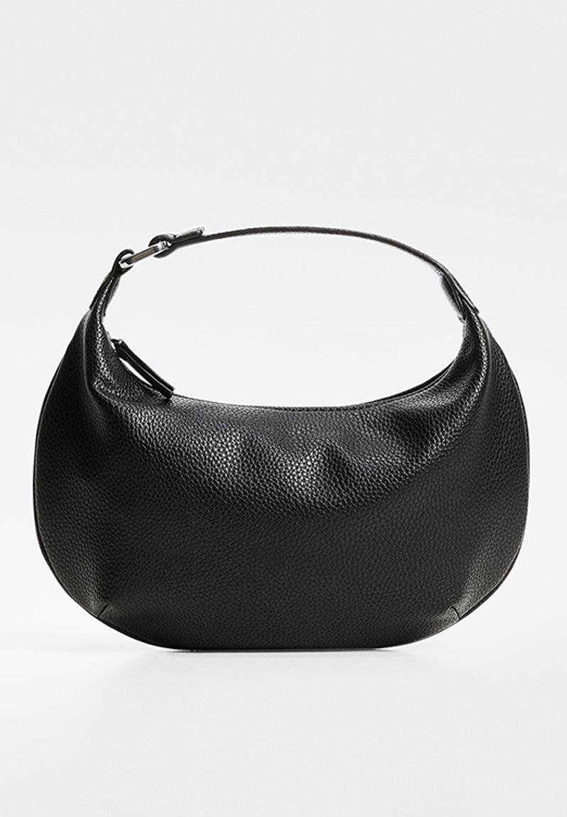 Oval short handle bag - black