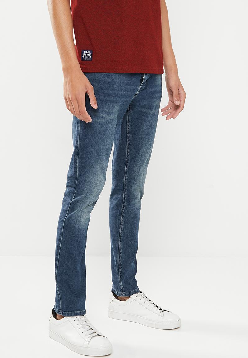 Mens aca joe skinny jeans - light blue
