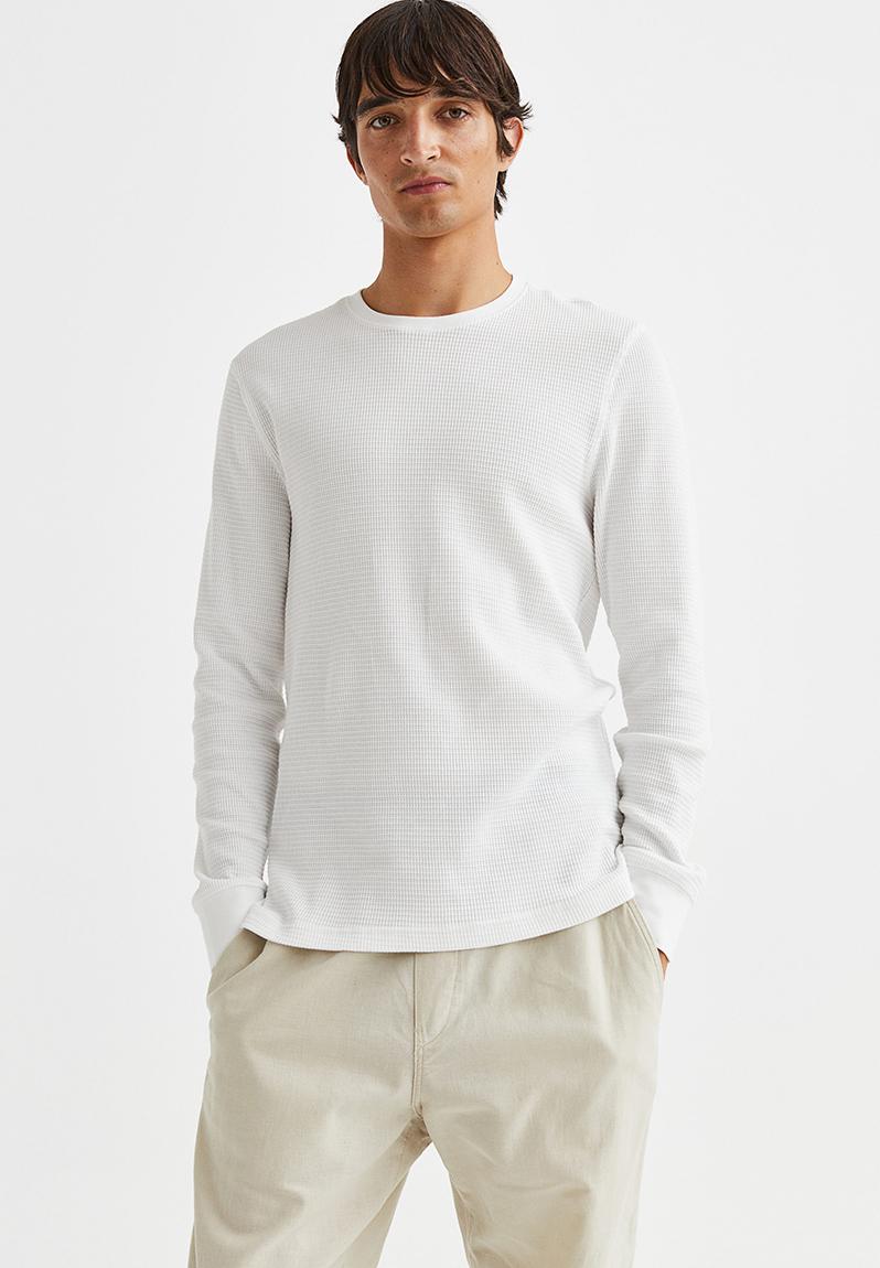 Jersey top slim fit - white - 795243002