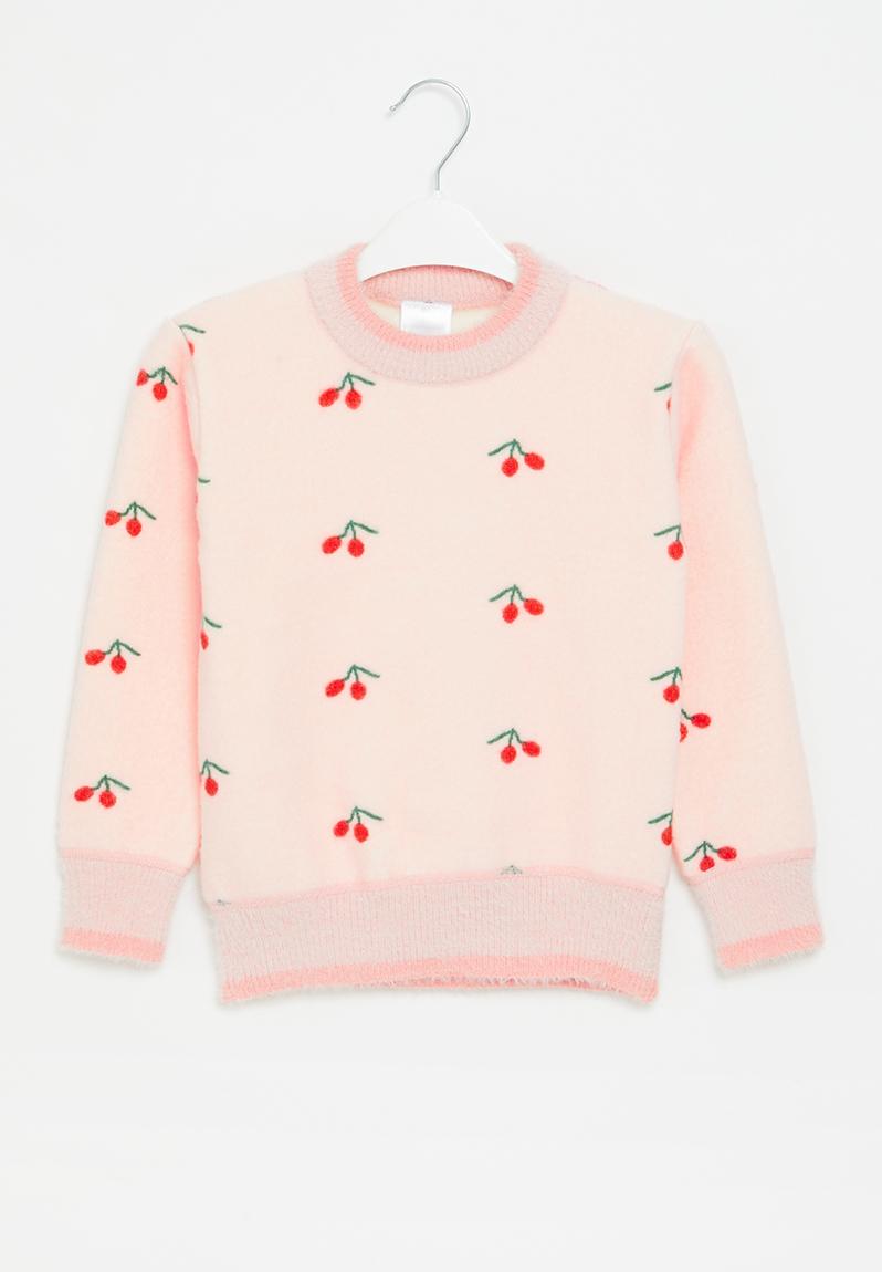 Cherry jersey - pink