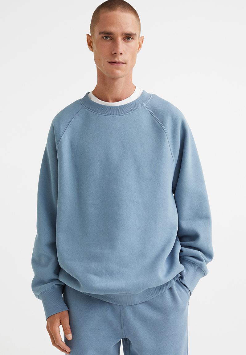 Oversized fit sweatshirt - blue - 1099513005 H&M Hoodies & Sweats ...