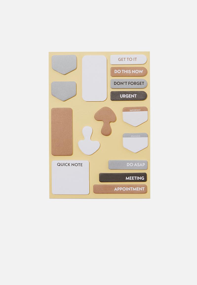 A5 shaped sticky note - essentialist neutral Typo Stationery ...