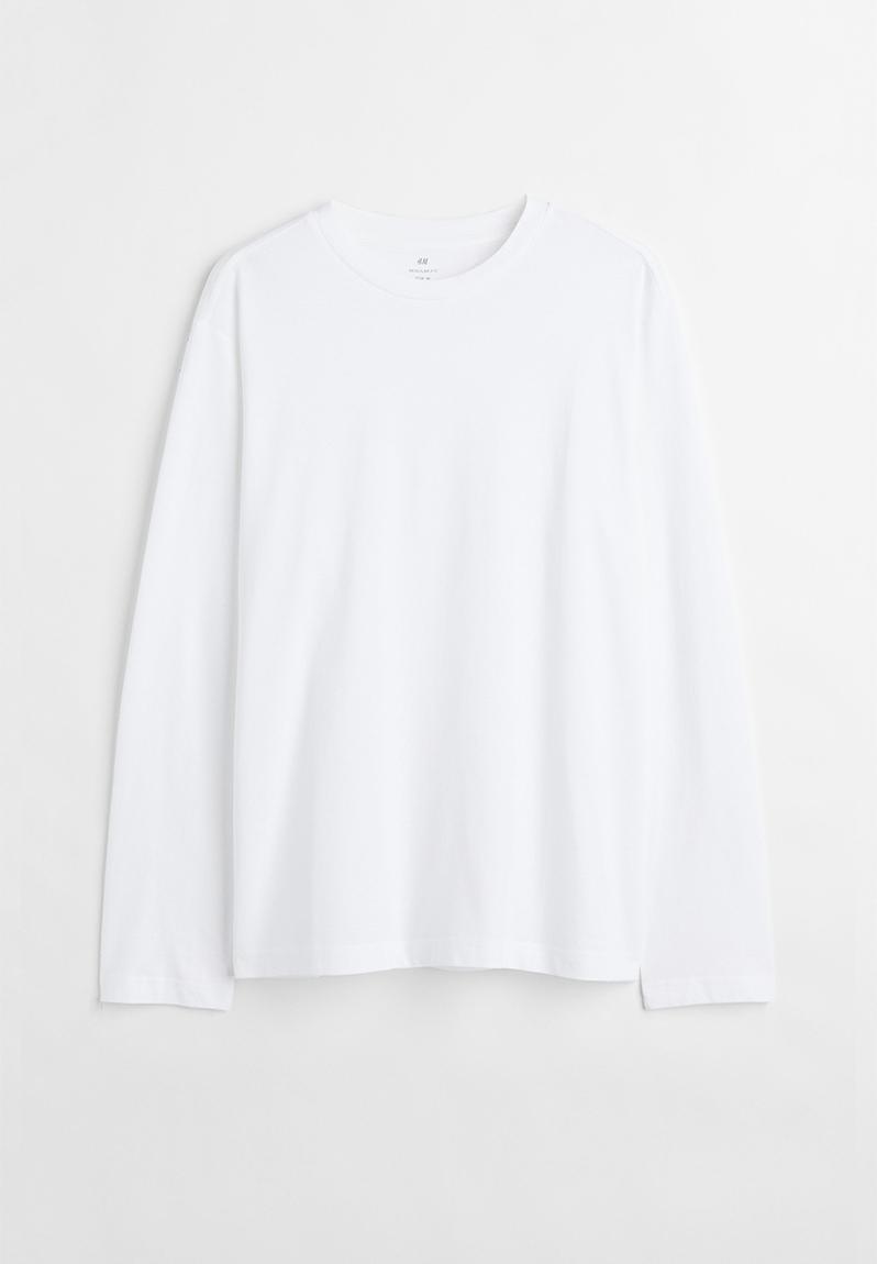Regular fit jersey top - white - 1029317002