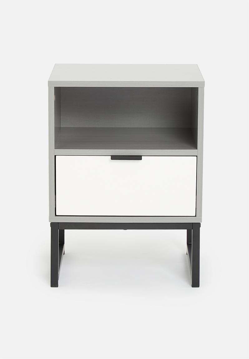 Arlo bedside table - grey