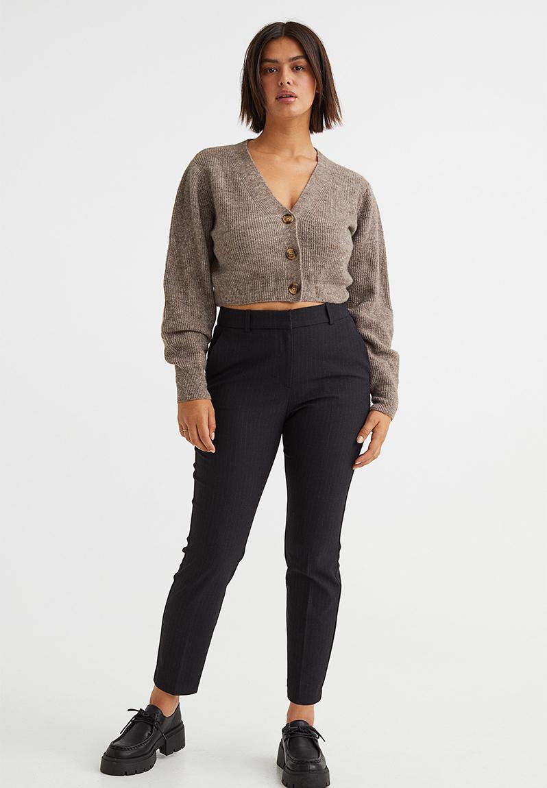 Cigarette trousers- dark blue/pinstriped - 0751471063
