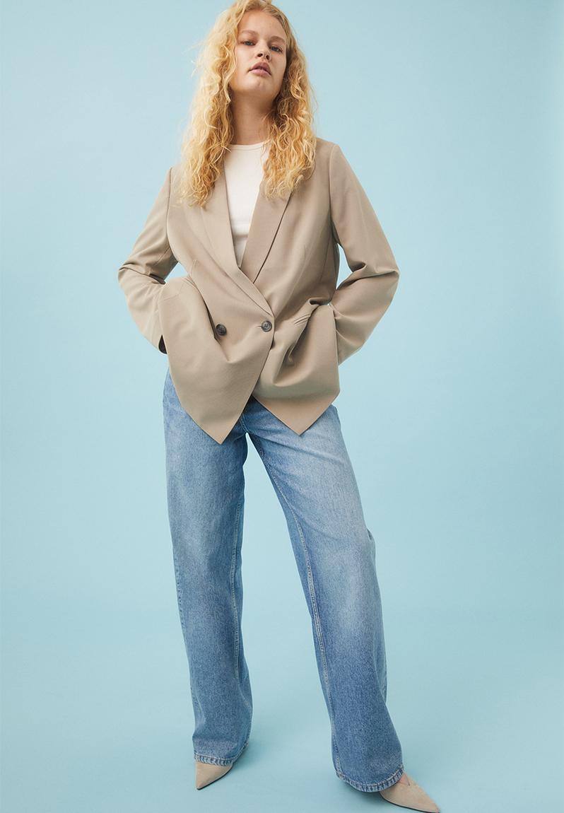 Double-breasted jacket - greige - 1087787004 H&M Jackets | Superbalist.com