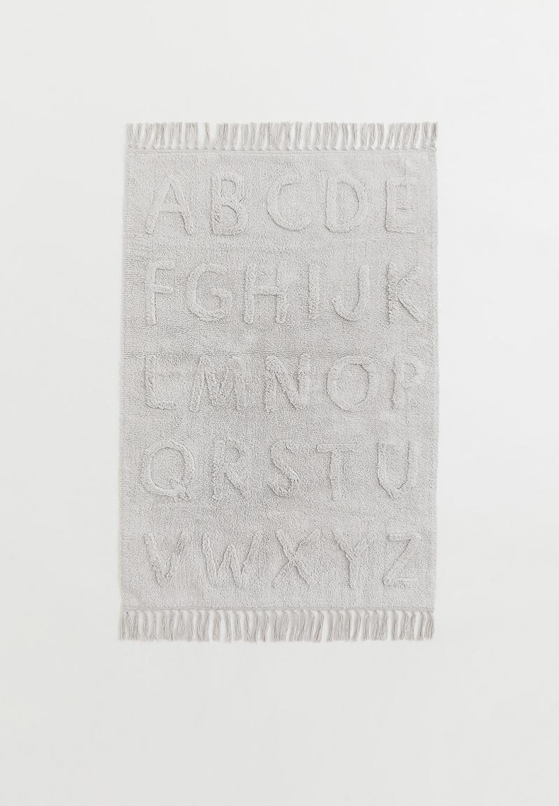 Tufted patterned cotton rug - grey - 1084569001 H&M Rugs | Superbalist.com