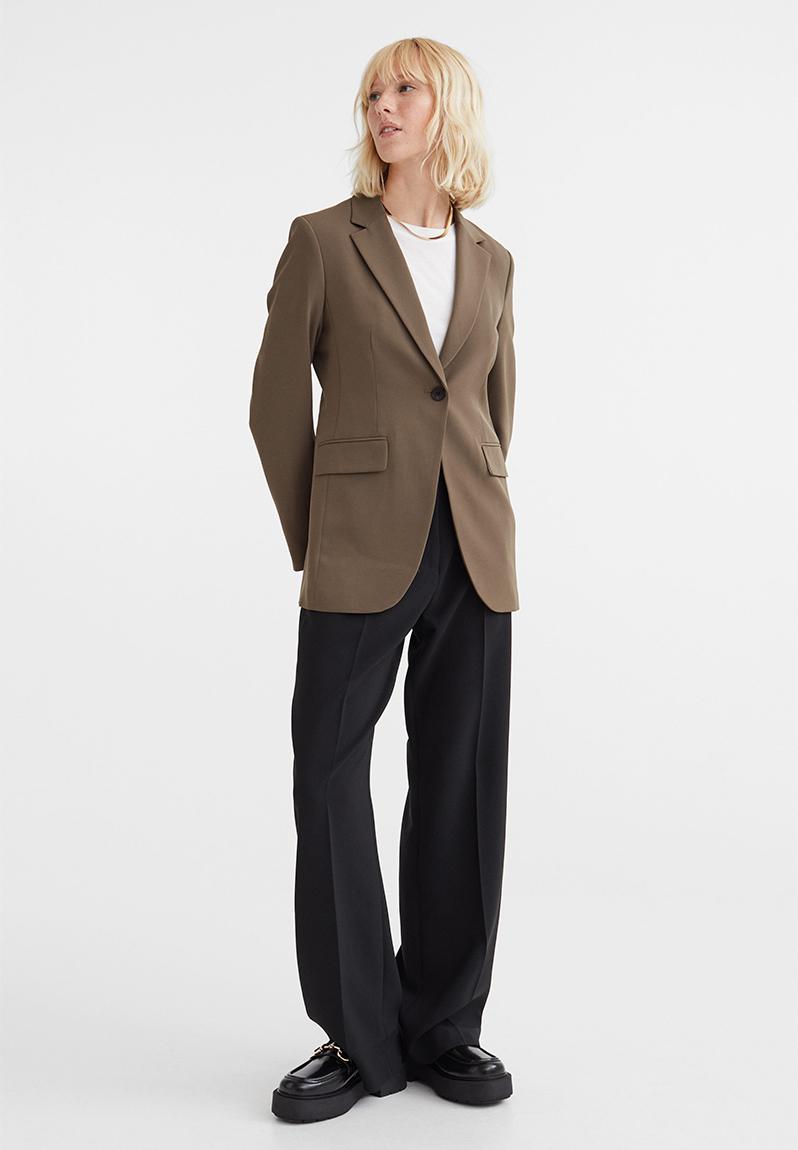 Fitted jacket - dark greige - 987022007