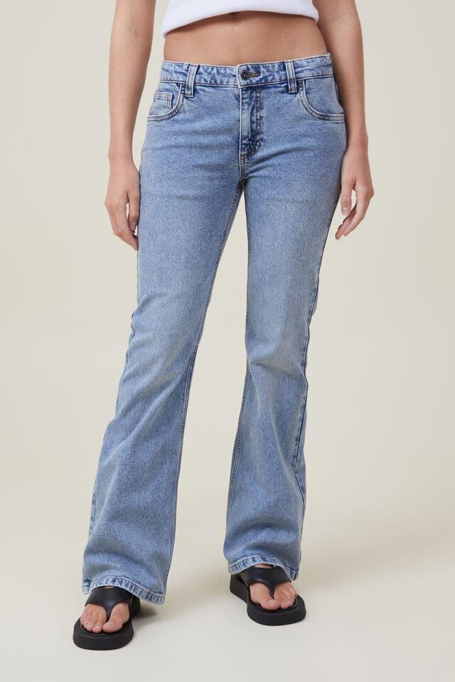 Stretch bootcut jean - rain blue