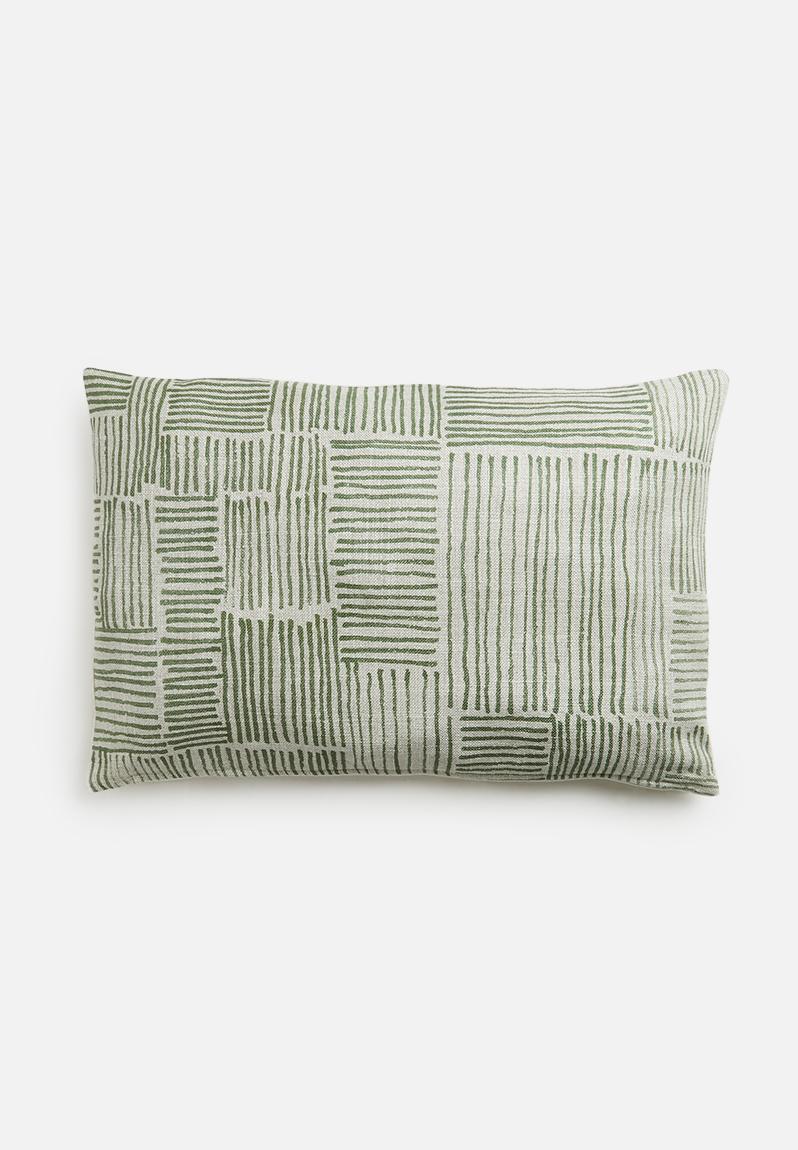Kitenge cushion cover-Aloe