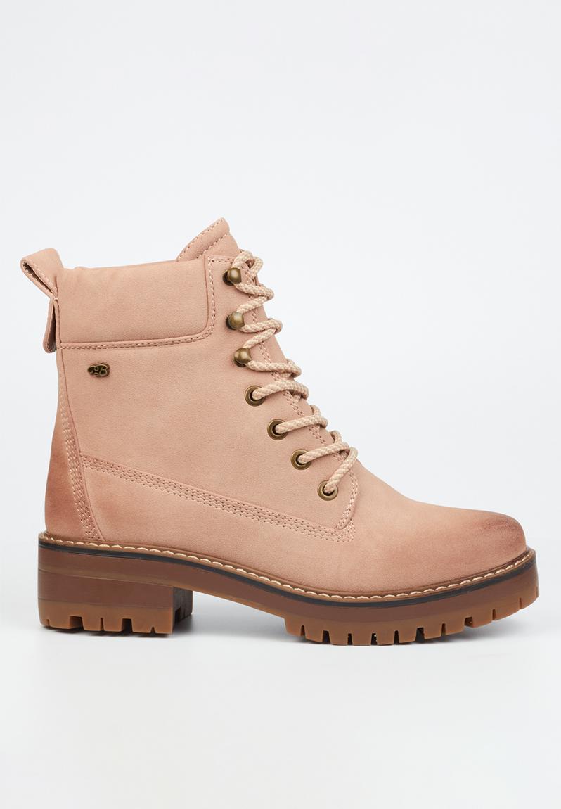 Fox1 lace-up ankle boot - pink 1