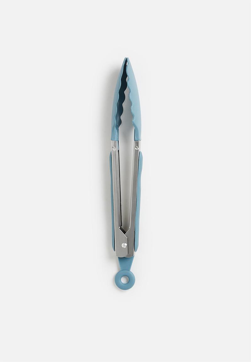 Stainless steel tongs - blue 1