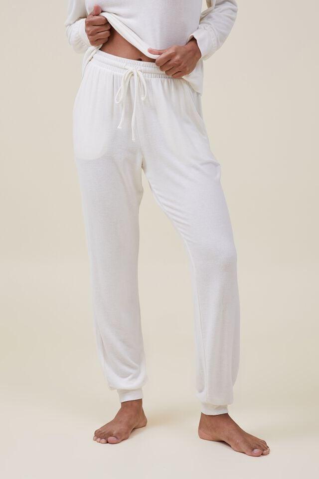 Super soft slim pant - cream