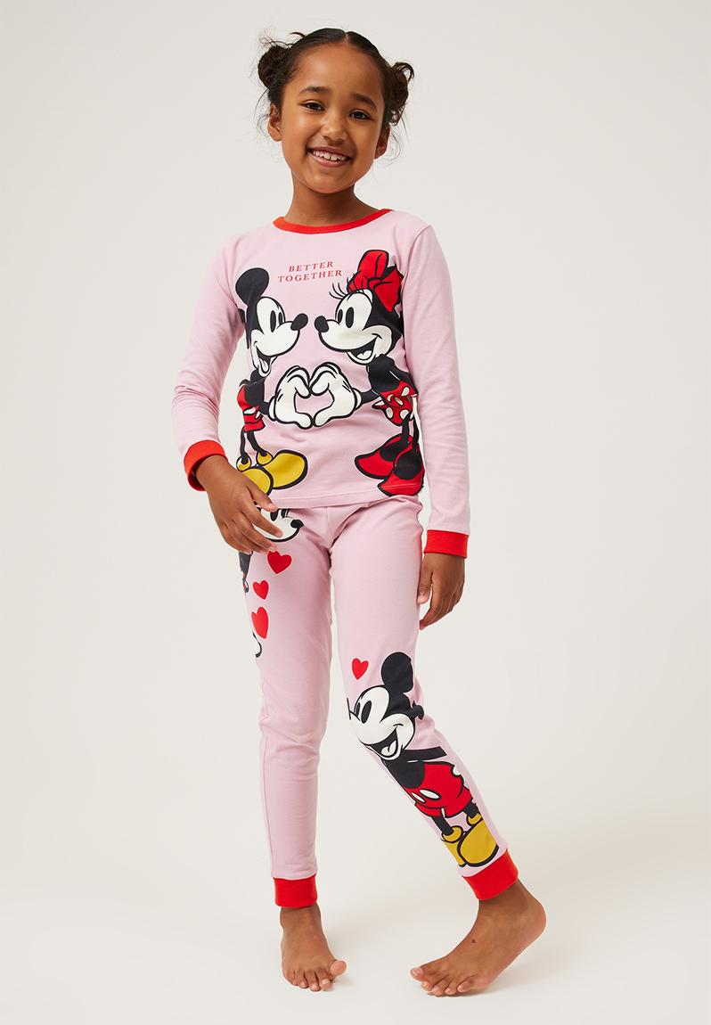 florence long sleeve pyjama set licensed - lcn dis marshmallow pink ...