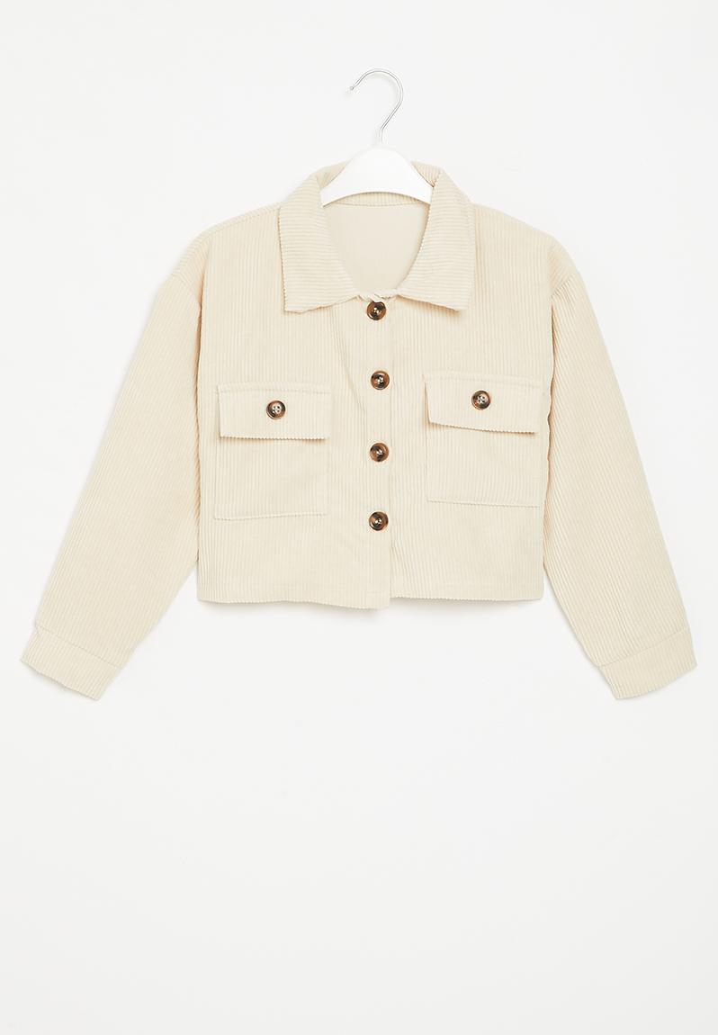 Girls shacket - ecru POP CANDY Jackets & Knitwear | Superbalist.com