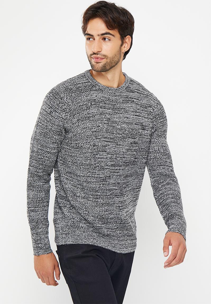 Neutroni knitwear - jet black/ecru