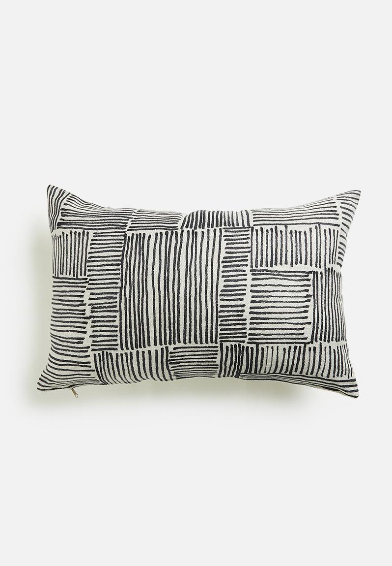 Kitenge cushion cover-ink