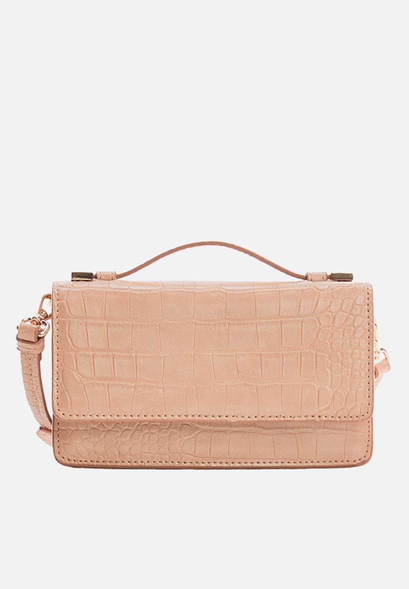 Croc-effect bag - neutral MANGO Bags & Purses | Superbalist.com