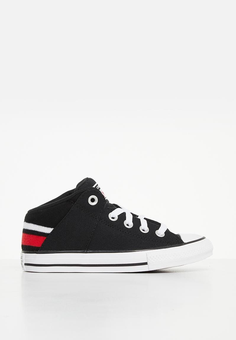 Chuck taylor all star axel mid - black/white/red1 Converse Shoes ...