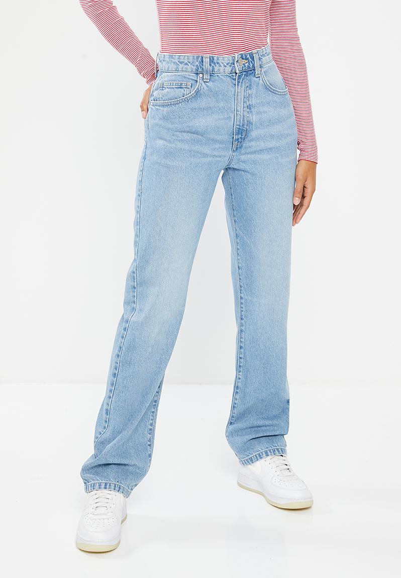 Long straight jean - bells blue