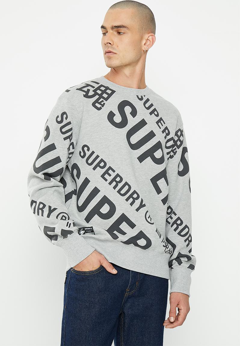 Code cl aop crew - grey marl