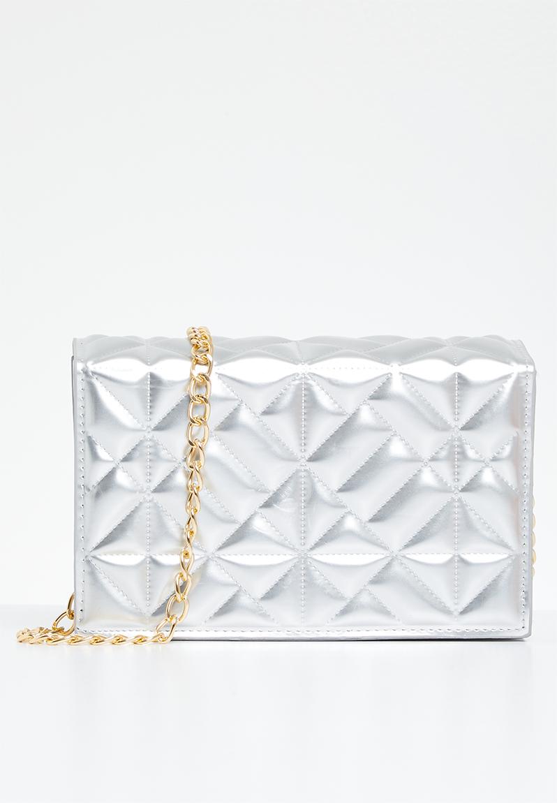 Micaela clutch bag - silver