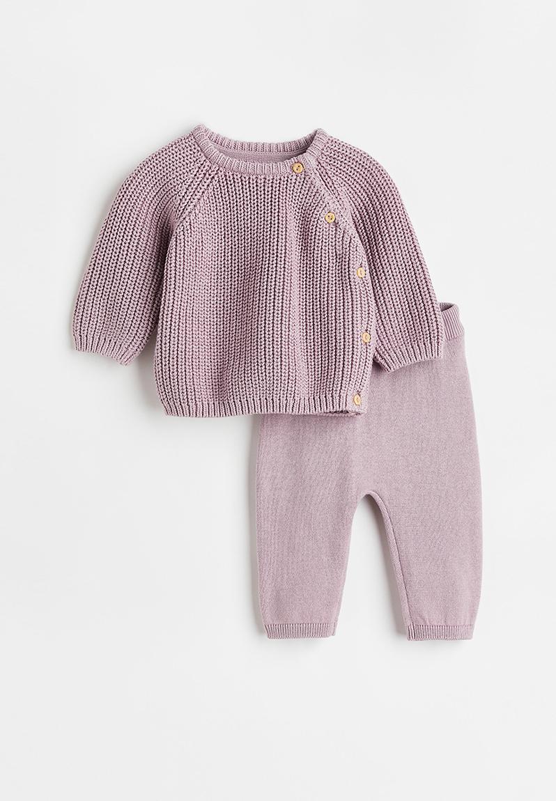 2-piece cotton set - light purple - 0815629014