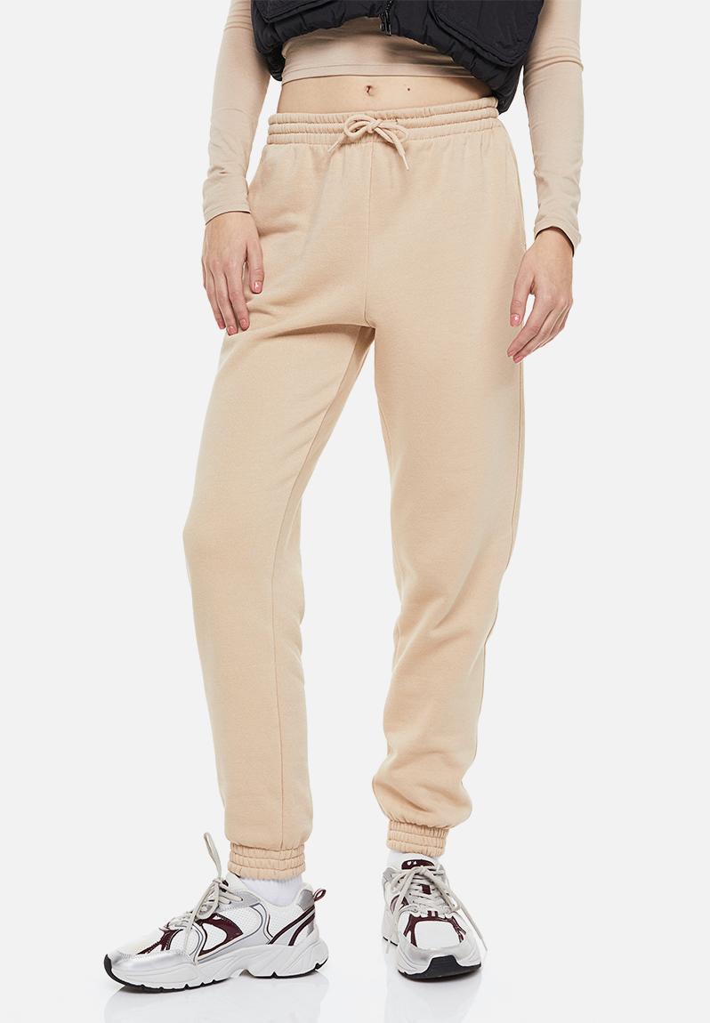 High-waisted joggers - beige - 0975845034 H&M Trousers | Superbalist.com