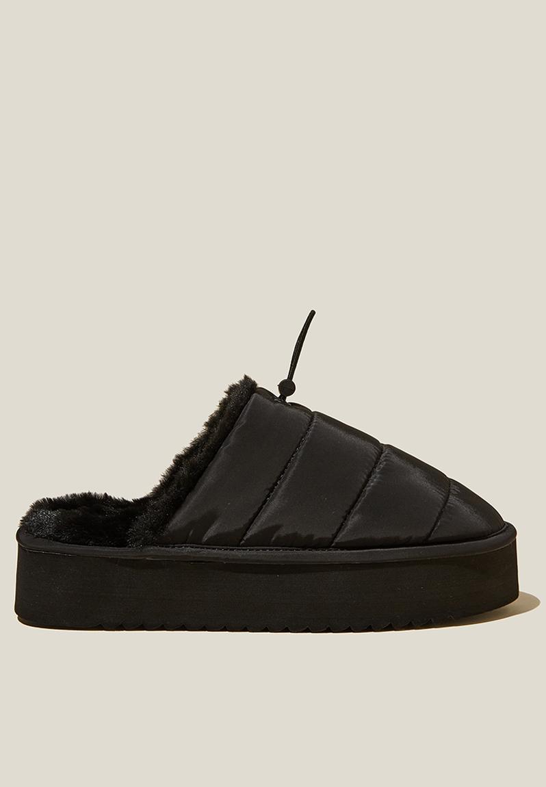 Perri padded mule - black
