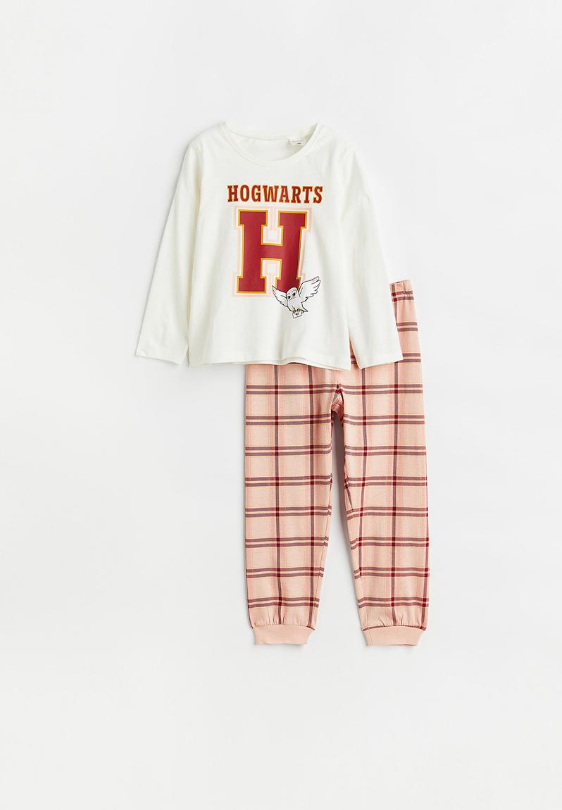 Printed cotton pyjamas - neutral white/harry potter - 1102339001 H&M ...