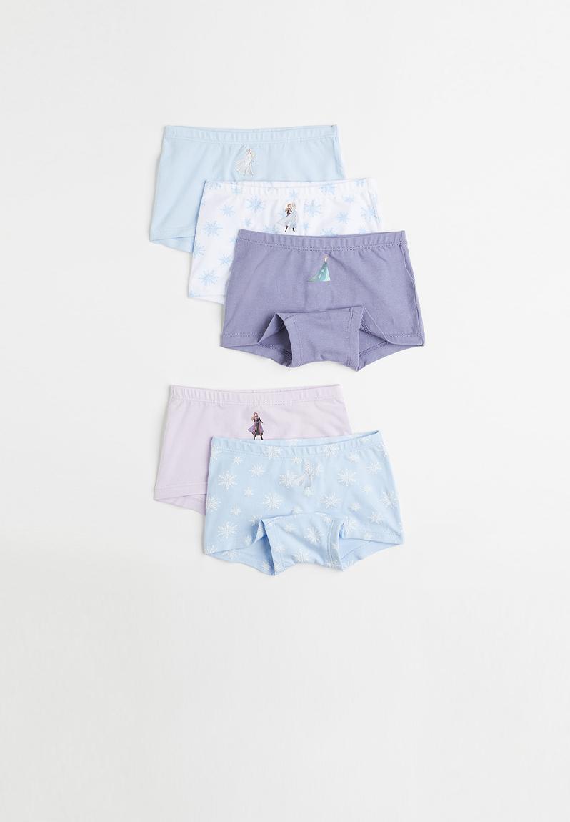 5-pack cotton boxer briefs - light blue/frozen - 0783893050
