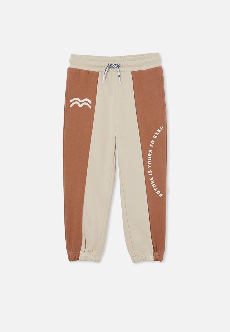 Unisex Organic Danny Fleece Trackpant - Coco Jumbo/Rainy Day/Future Is ...